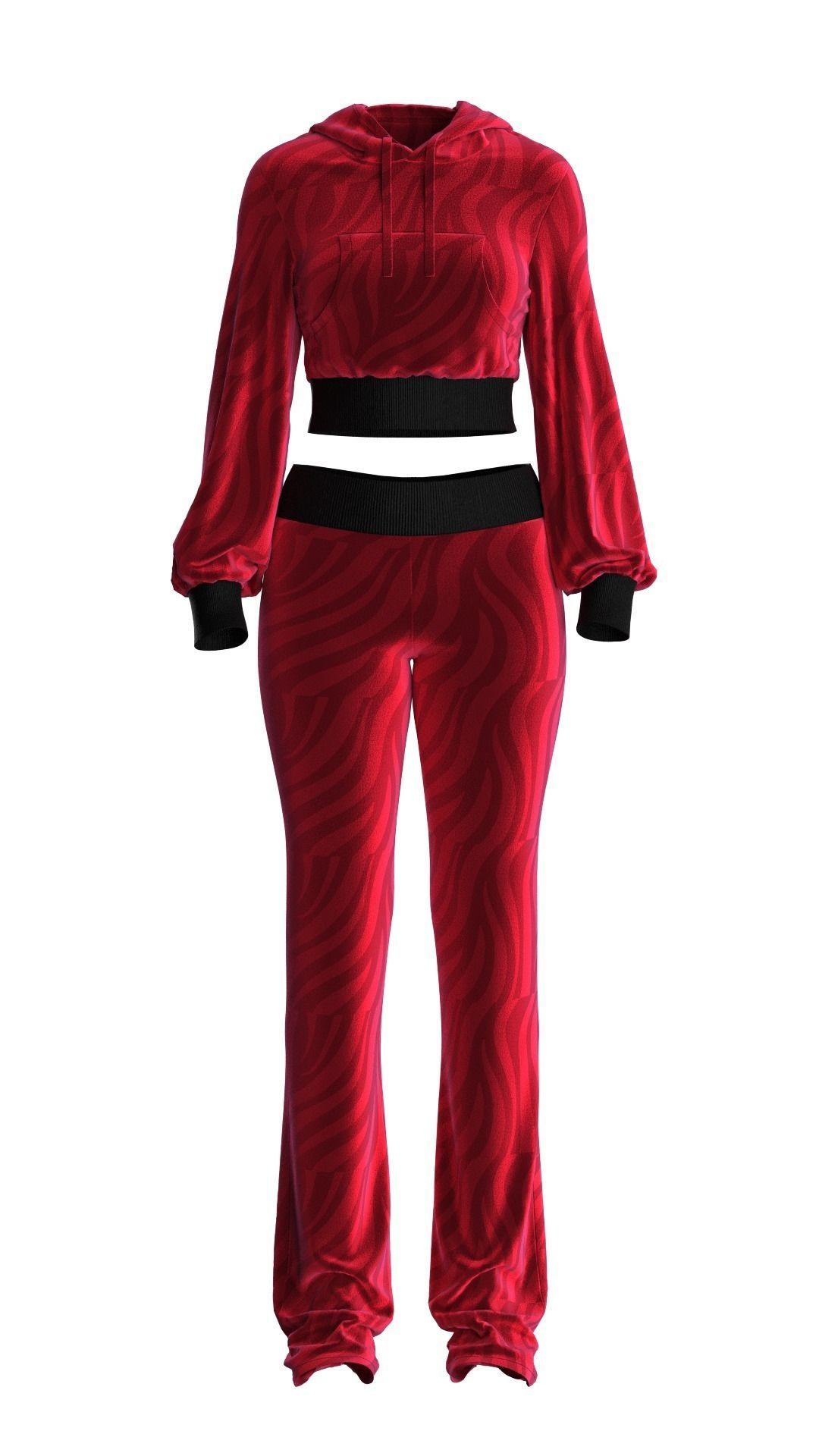3D model FEMALE TRACKSUIT w MD file and obj file 3D model 3D model VR ...