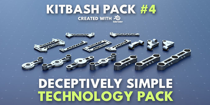 Simple Technology Kitbash Pack 4 3D model | CGTrader