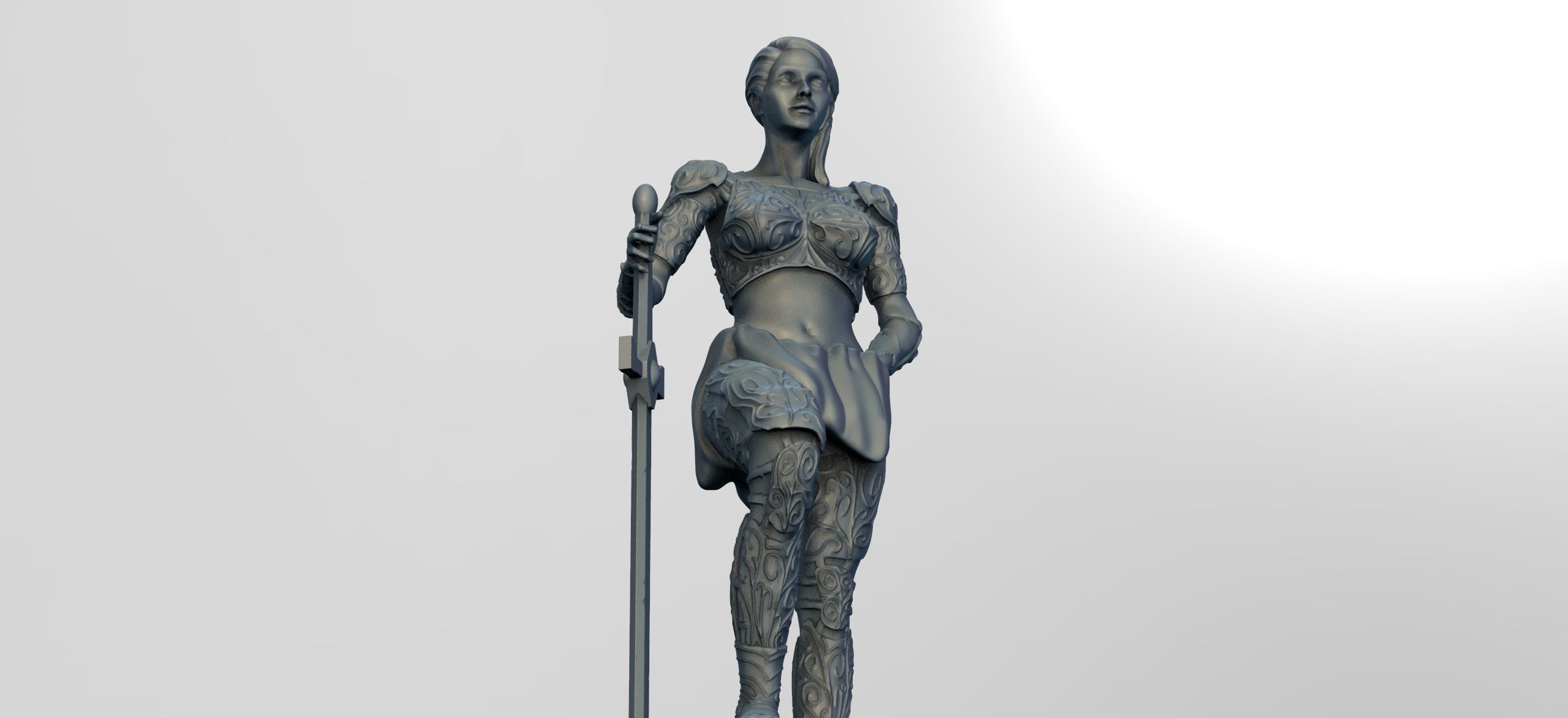 Femail Knight - 3D Print 3D model 3D printable | CGTrader