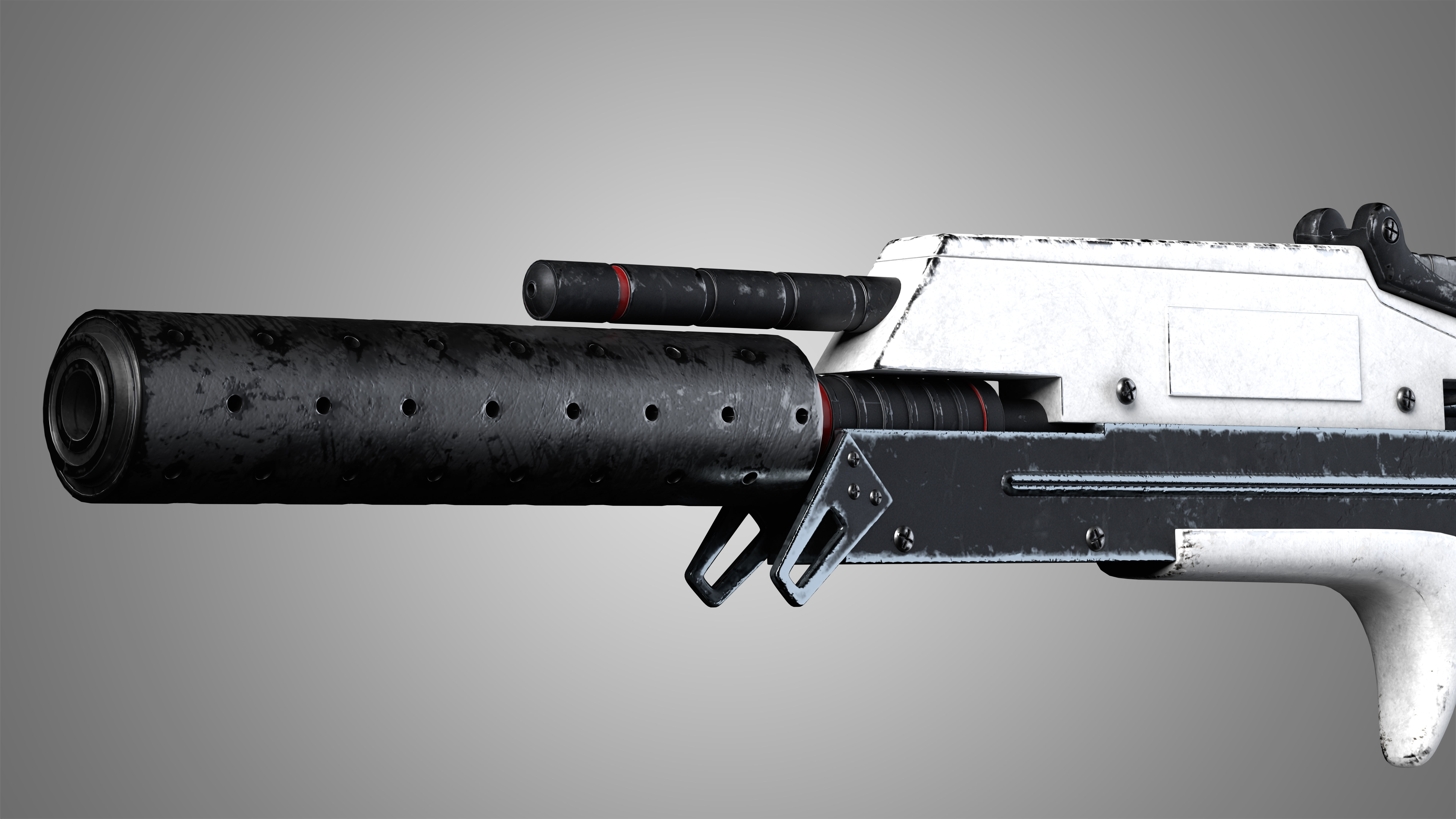 Sci-Fi Rifle 01 3D model | CGTrader
