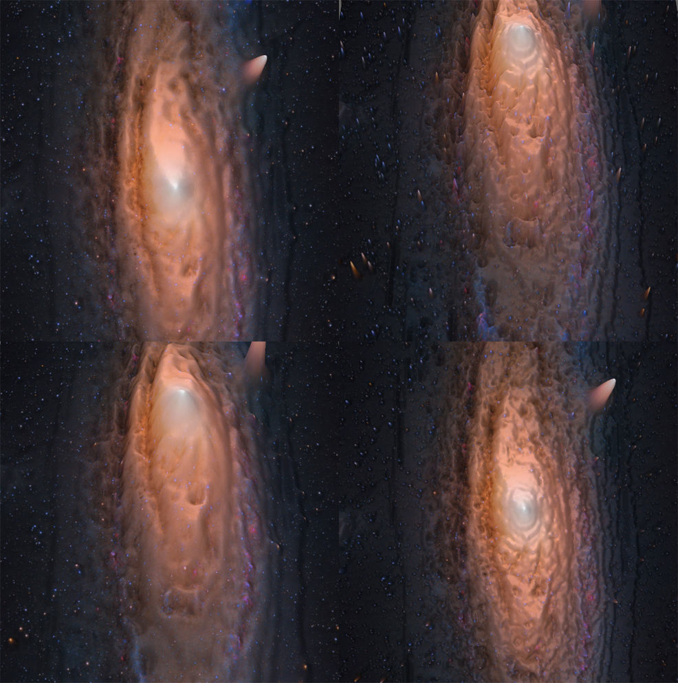 ANDROMEDA M31 GALAXY 3D SOFTWARE ANALYSISY 2IN1 3D model 3D printable ...