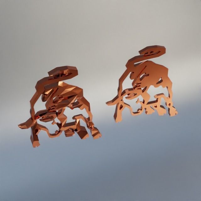 3D Printable Earrings Pedant 3D model 3D printable | CGTrader