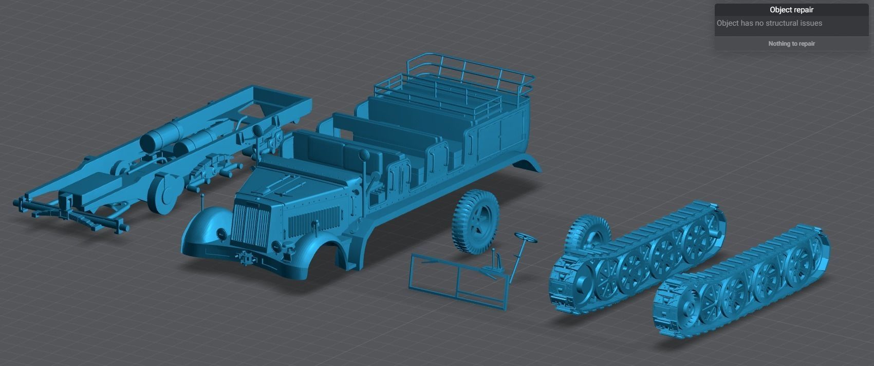 SdKfz 7 Scale model 3D model 3D printable | CGTrader