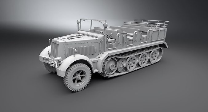 Sdkfz 7 Scale Model 3d Model 3d Printable Cgtrader