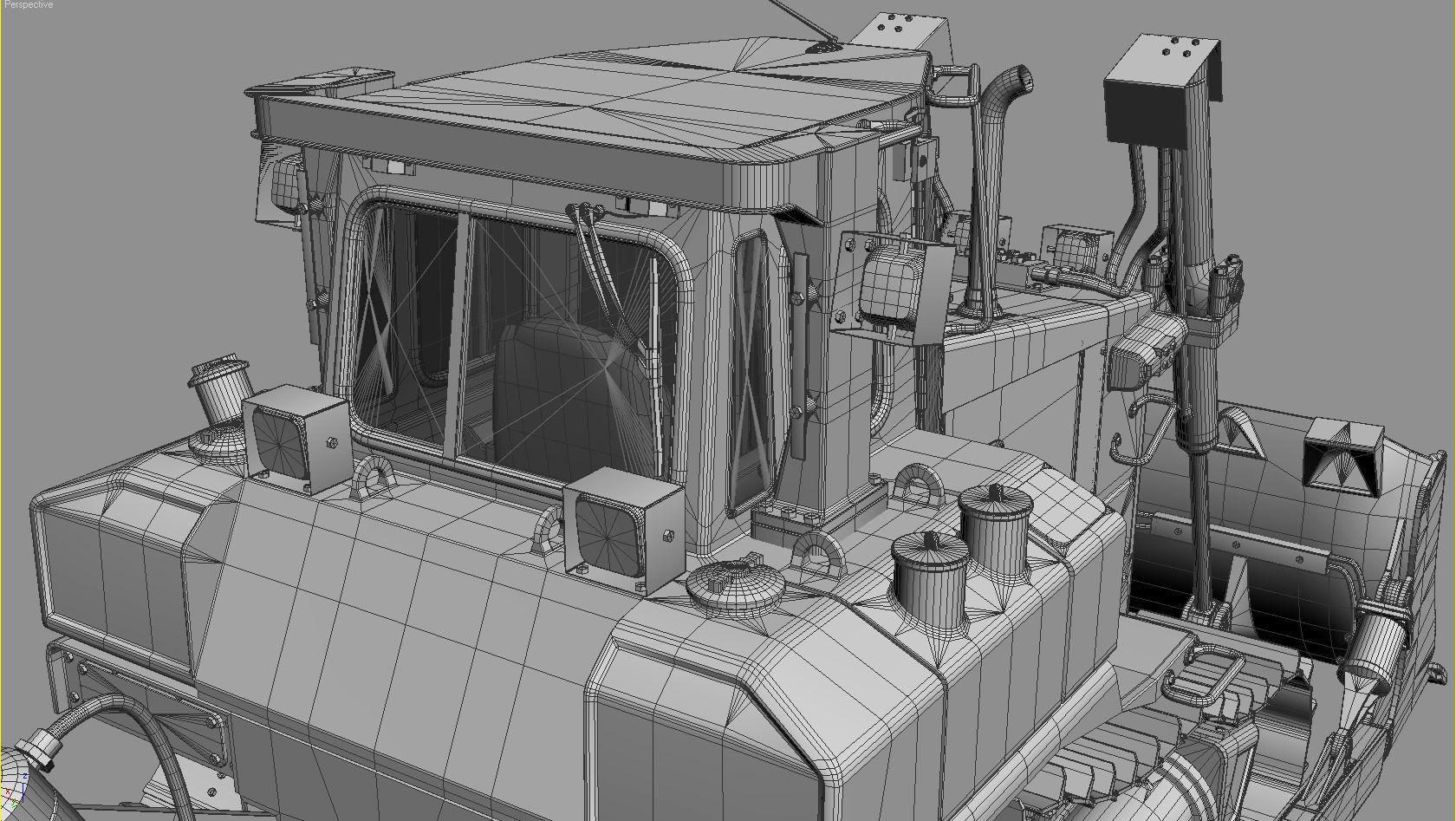 Crawler Dozer D6R 3D model | CGTrader