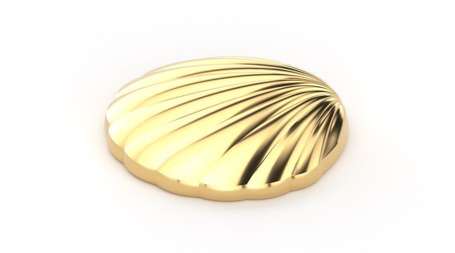 3D Print Model Shell pendant in gold 3D model 3D printable | CGTrader