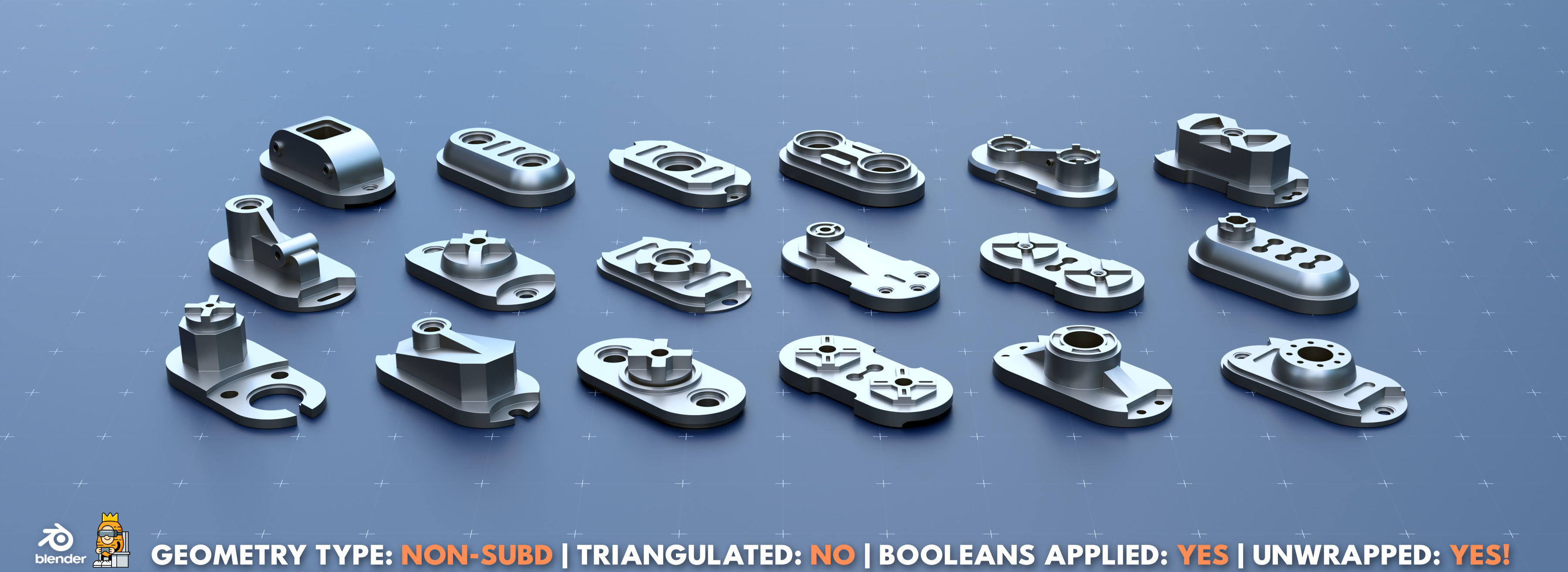 Simple Connector Kitbash Bundle Pack 1 3D model | CGTrader