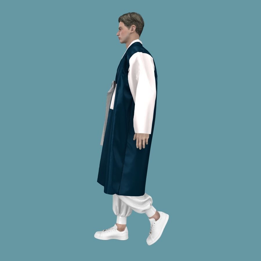 Hanbok for men - Marvelous designer 3D model | CGTrader