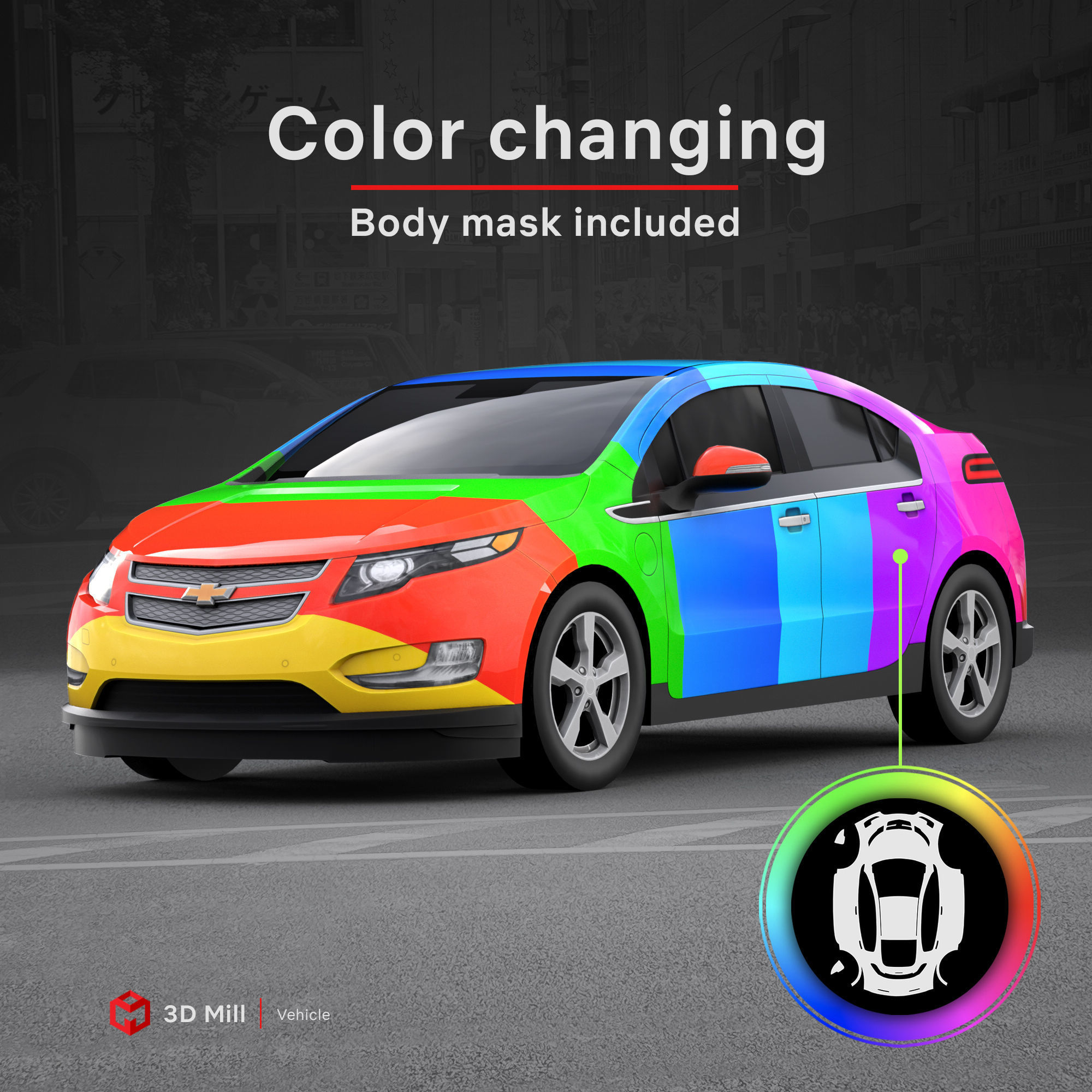 3D model Chevrolet Volt 2010 VR / AR / low-poly | CGTrader