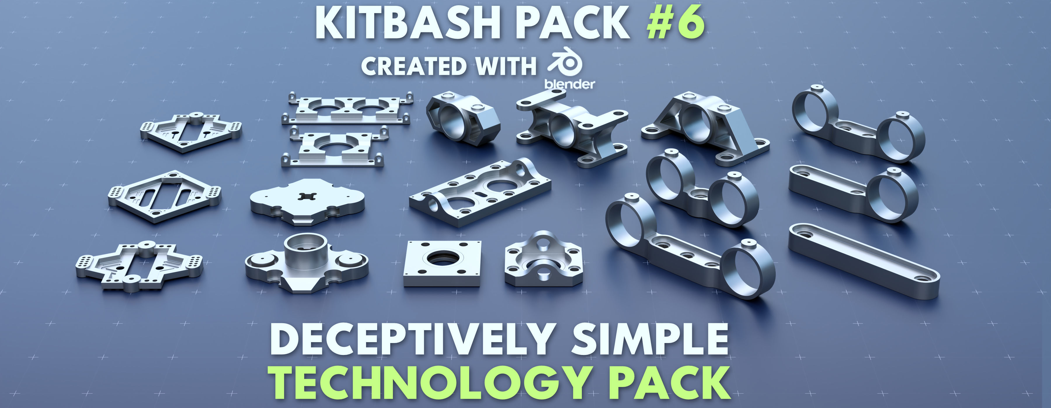 Simple Technology Kitbash Bundle Mega 1 3D model | CGTrader