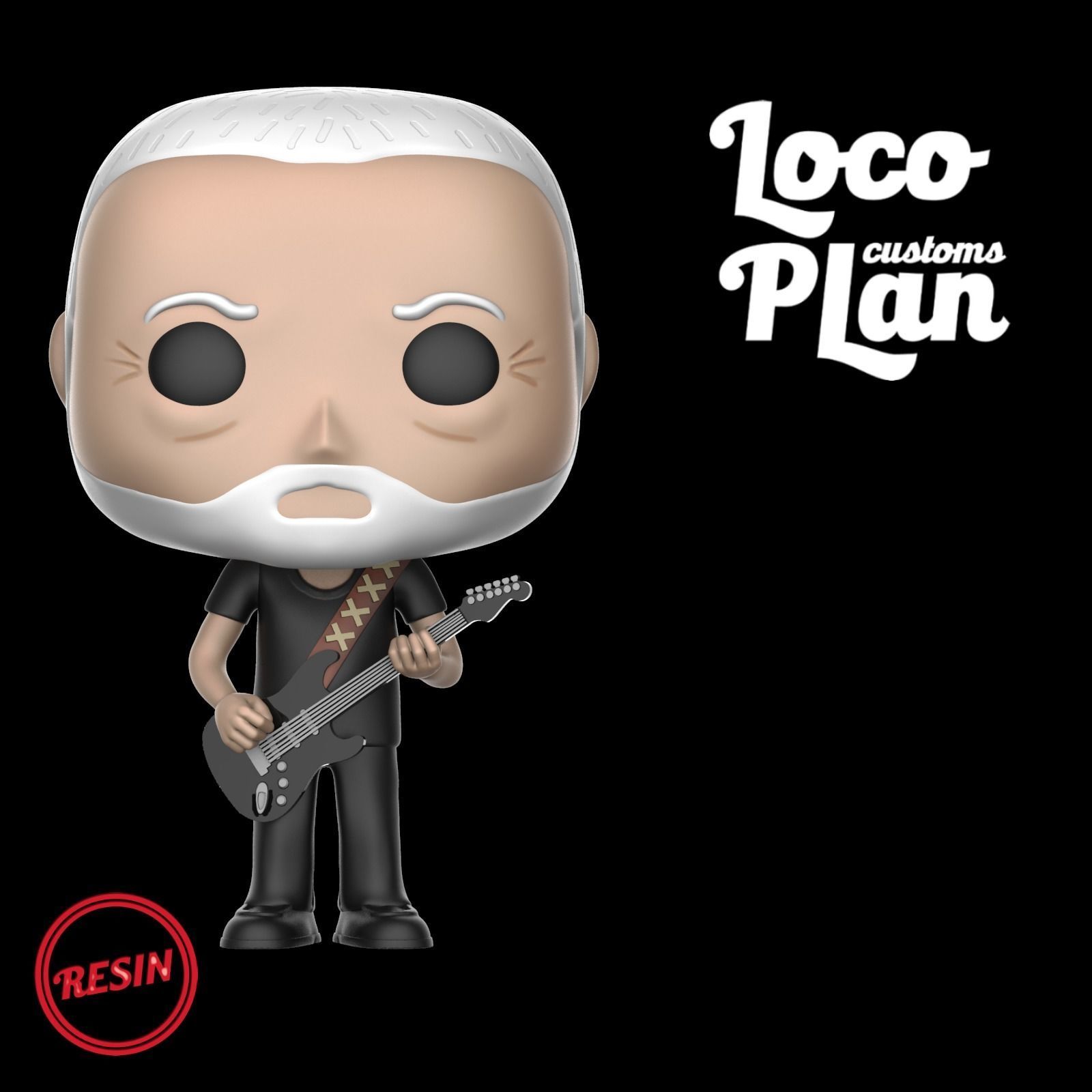David Gilmour Custom Funko 3D model 3D printable | CGTrader