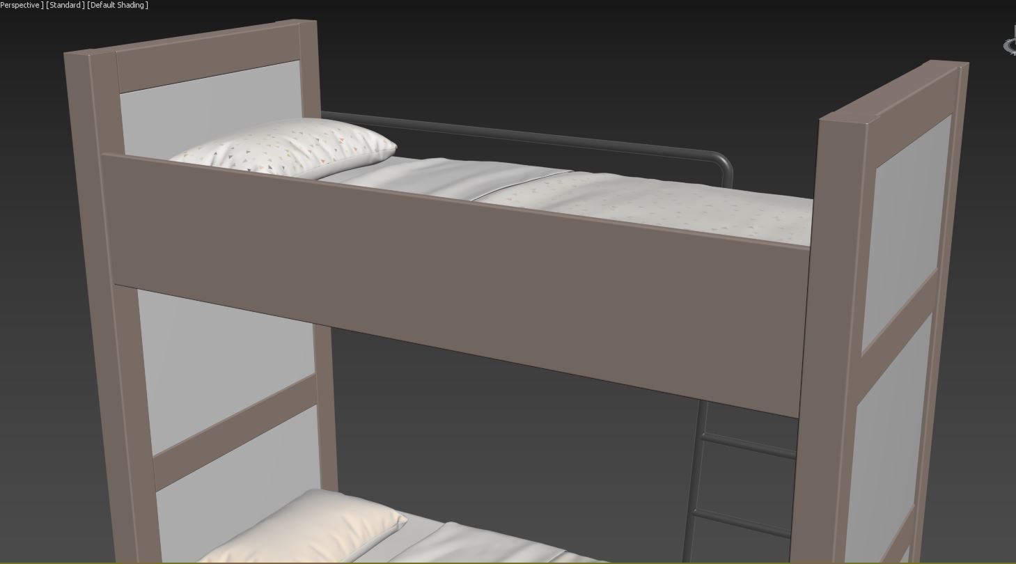 Bunk Bed for hostel 3D model | CGTrader
