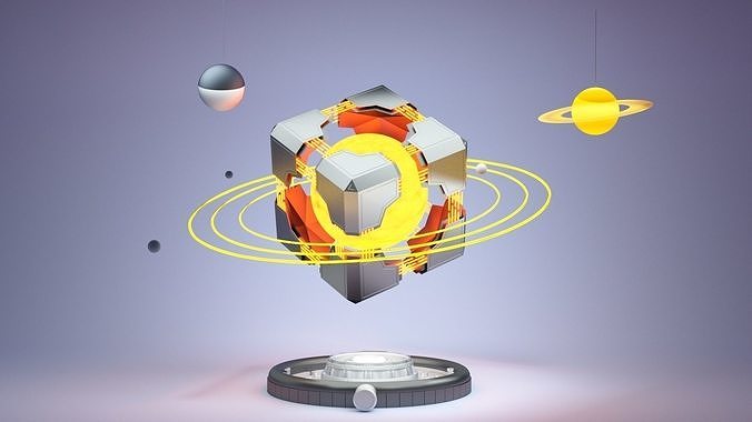 Scifi Tech Cube Energy Power Space Allspark Universe Planet 3d Model Cgtrader