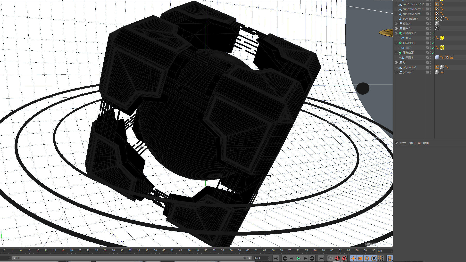 Scifi tech cube energy power space allspark universe planet 3D model ...