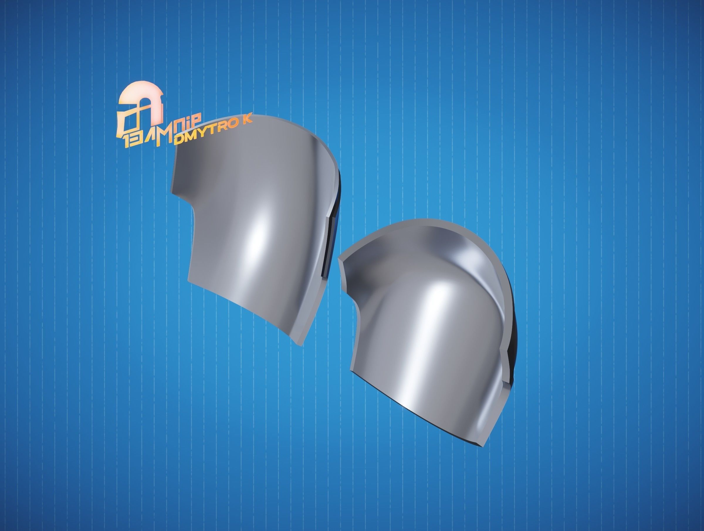 Custom Mandalorian Shoulder Armor 3D model 3D printable | CGTrader