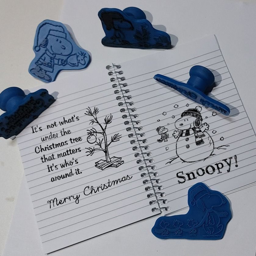 Snoopy Christmas Stamps free 3D model 3D printable | CGTrader