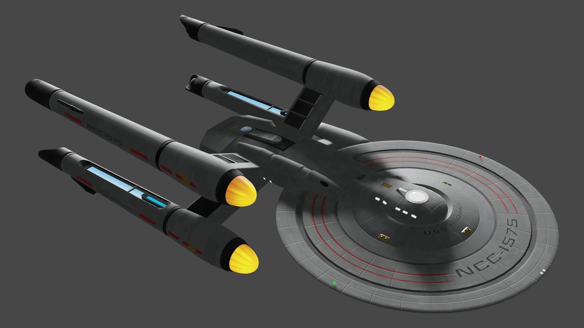 3D model Star Trek Radiant-Class Starship VR / AR / low-poly | CGTrader