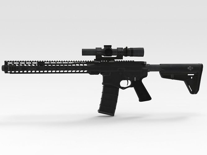 Tactical Rifle 3D model | CGTrader