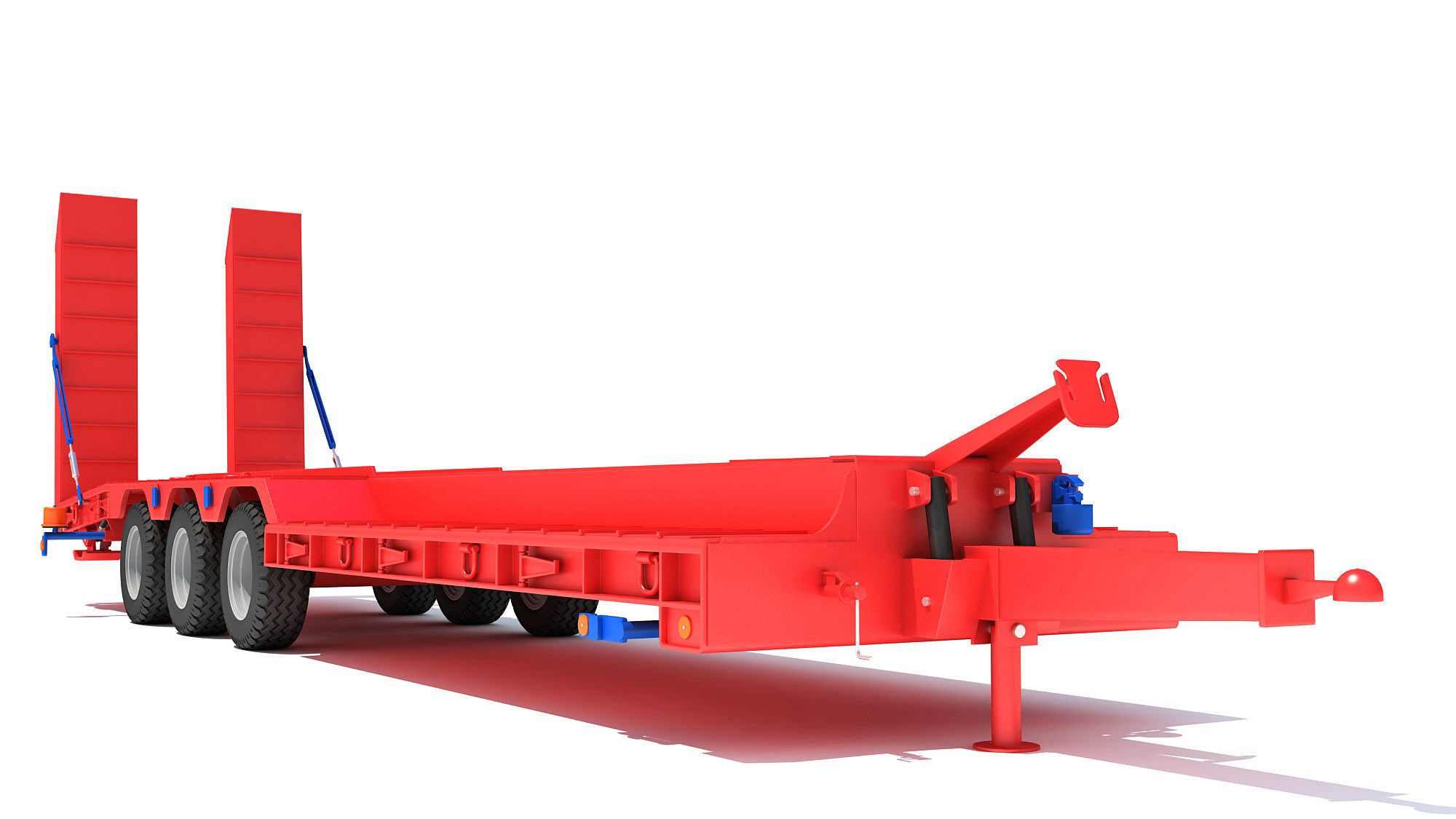 Platform Trailer 3D model | CGTrader