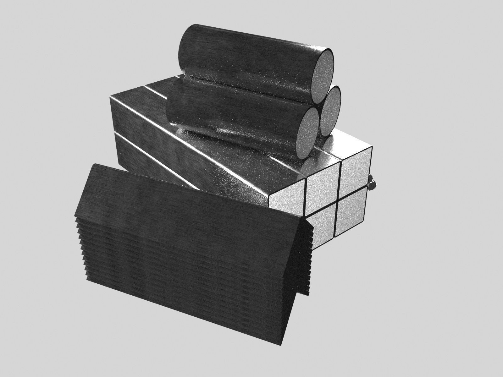 Rolled metal 3D model | CGTrader