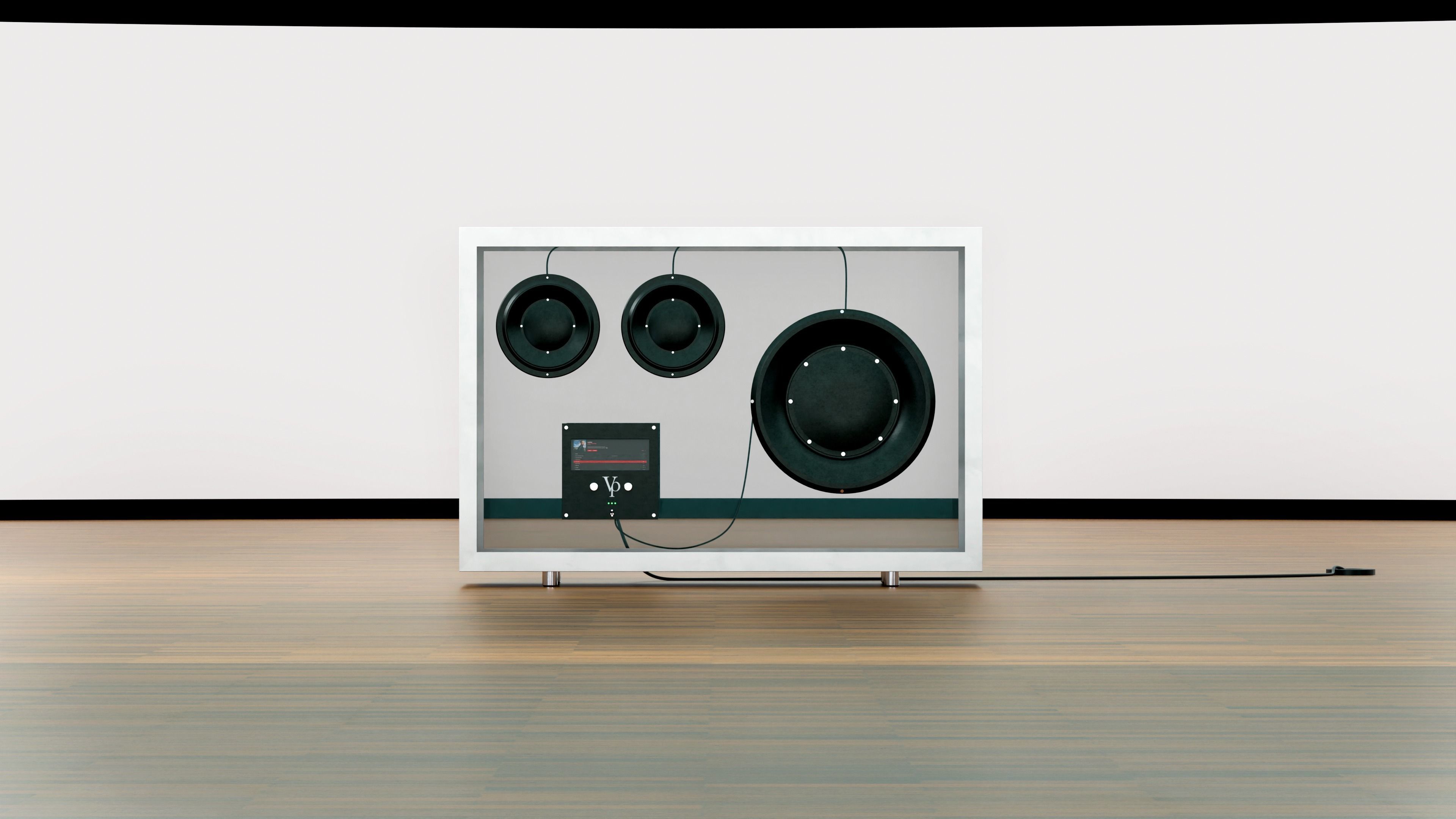 Transparent audio system 3D model | CGTrader