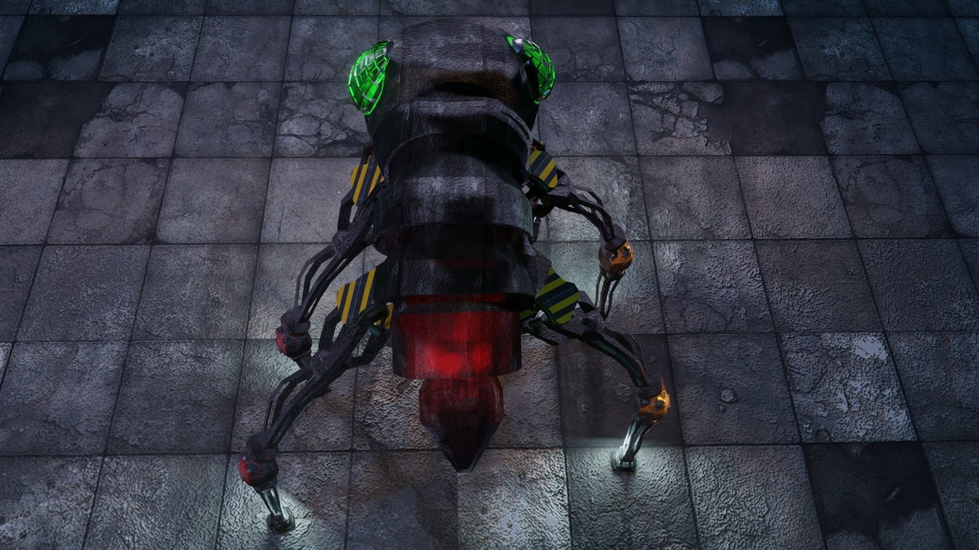 3D model Harvester explorer insect Robot Sci-fi VR / AR / low-poly ...