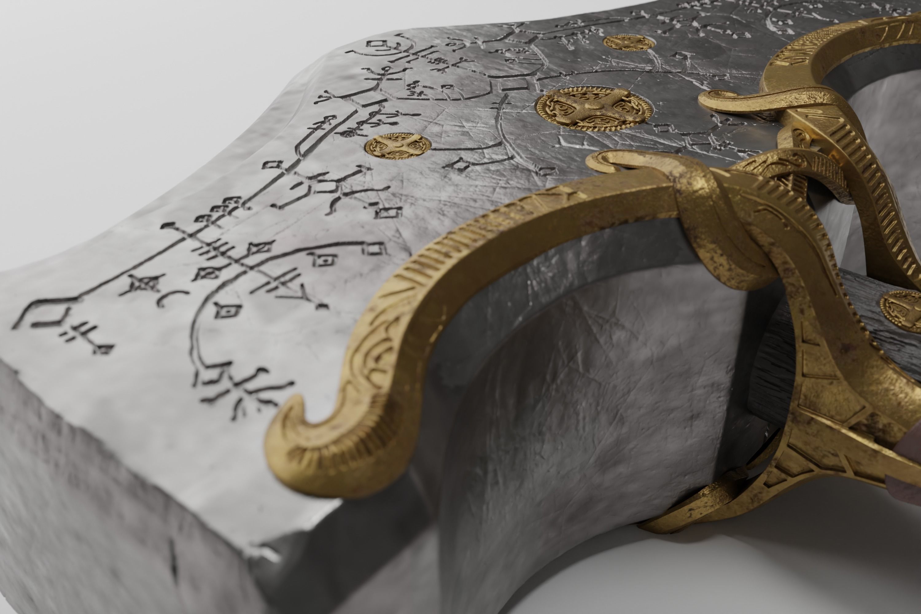 God of War - Thor mjolnir 3D model 3D printable | CGTrader