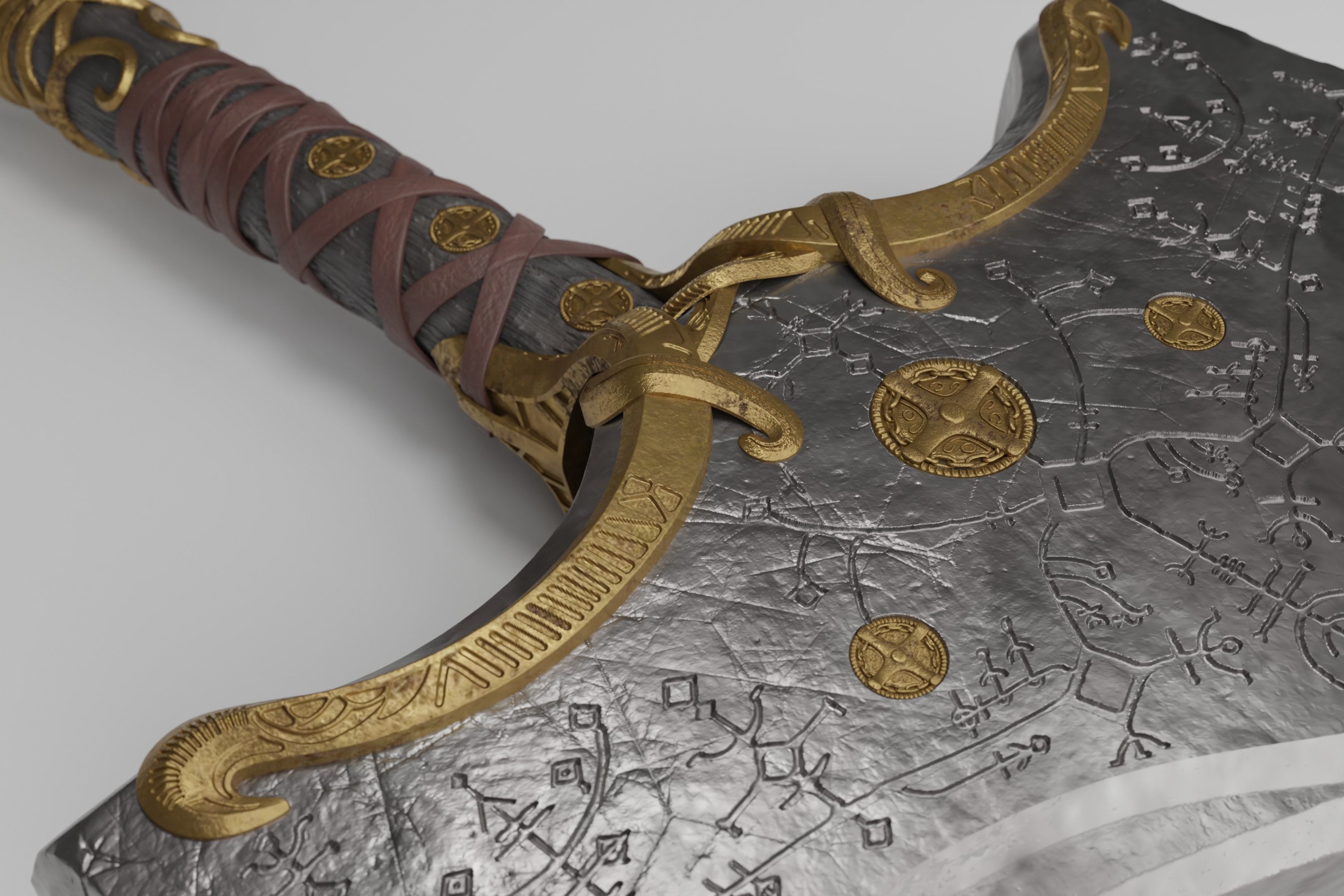 God of War - Thor mjolnir 3D model 3D printable | CGTrader