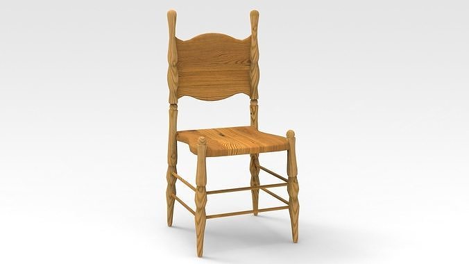 Wooden Armed Chair 3D model | CGTrader