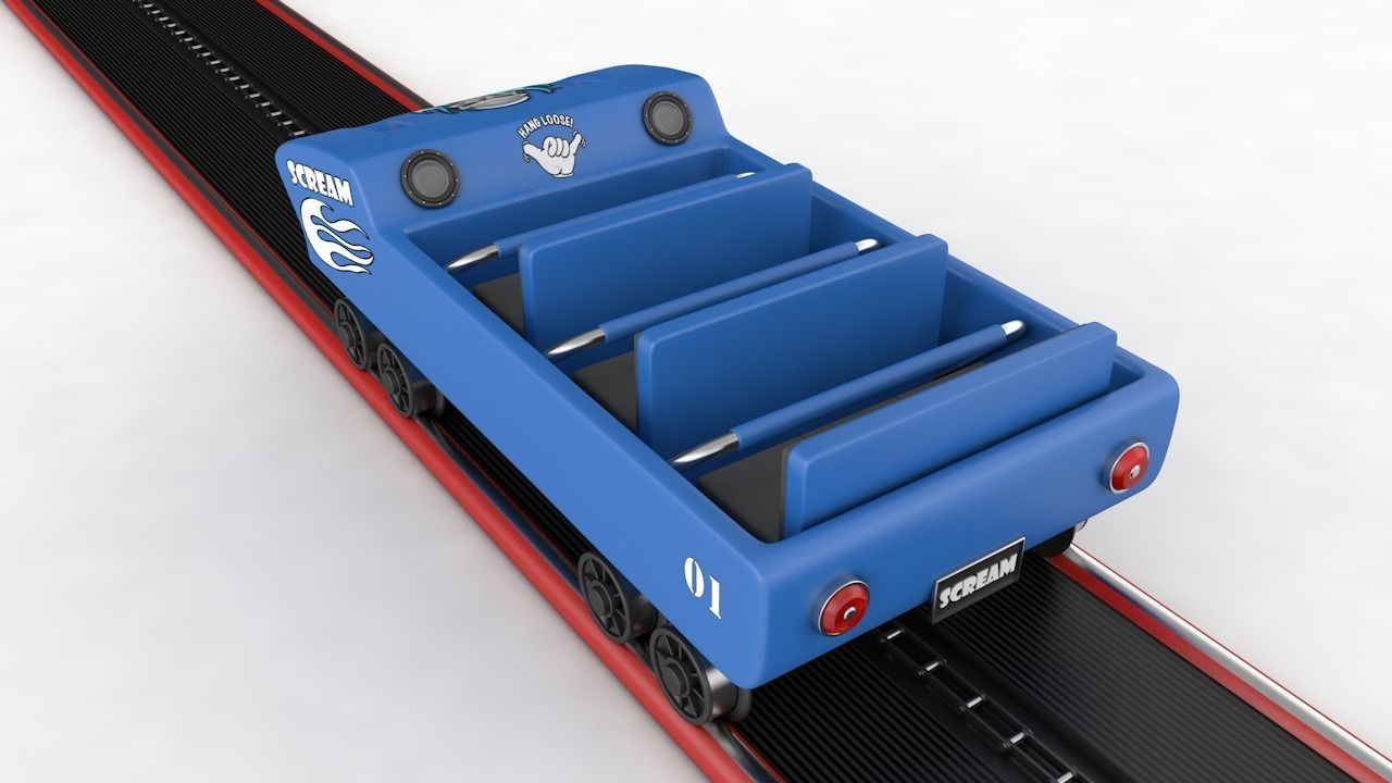 Roller-Coaster Car Concept 3D model | CGTrader
