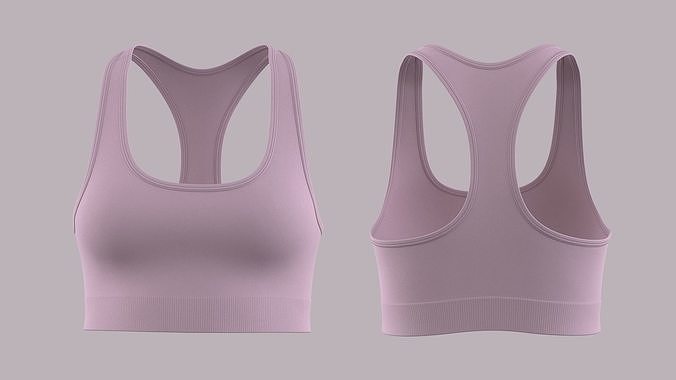 Seamless Anna sports bra 3D model | CGTrader