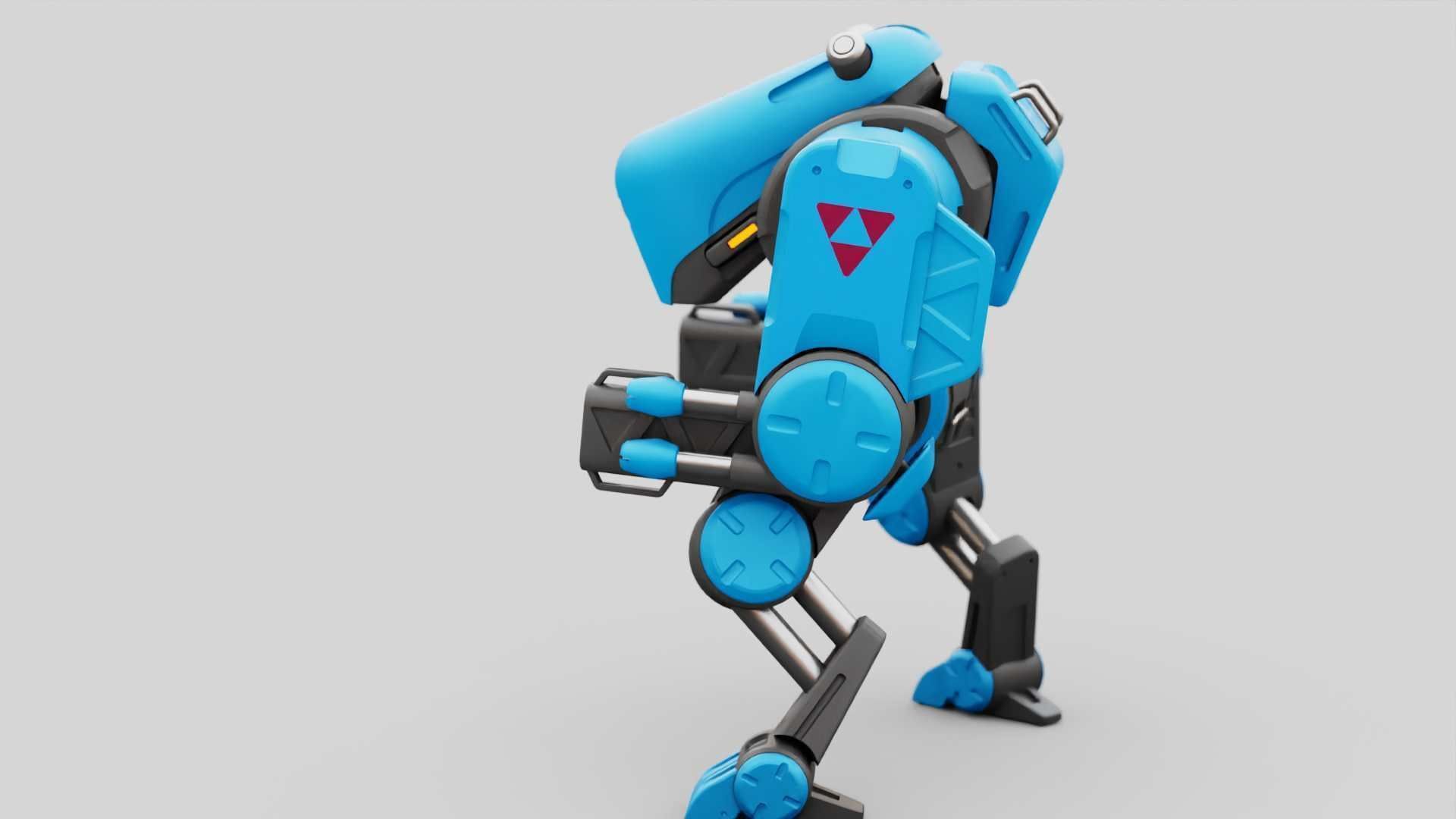 MILITARY BOT S-200 RIGGED 3D model rigged | CGTrader