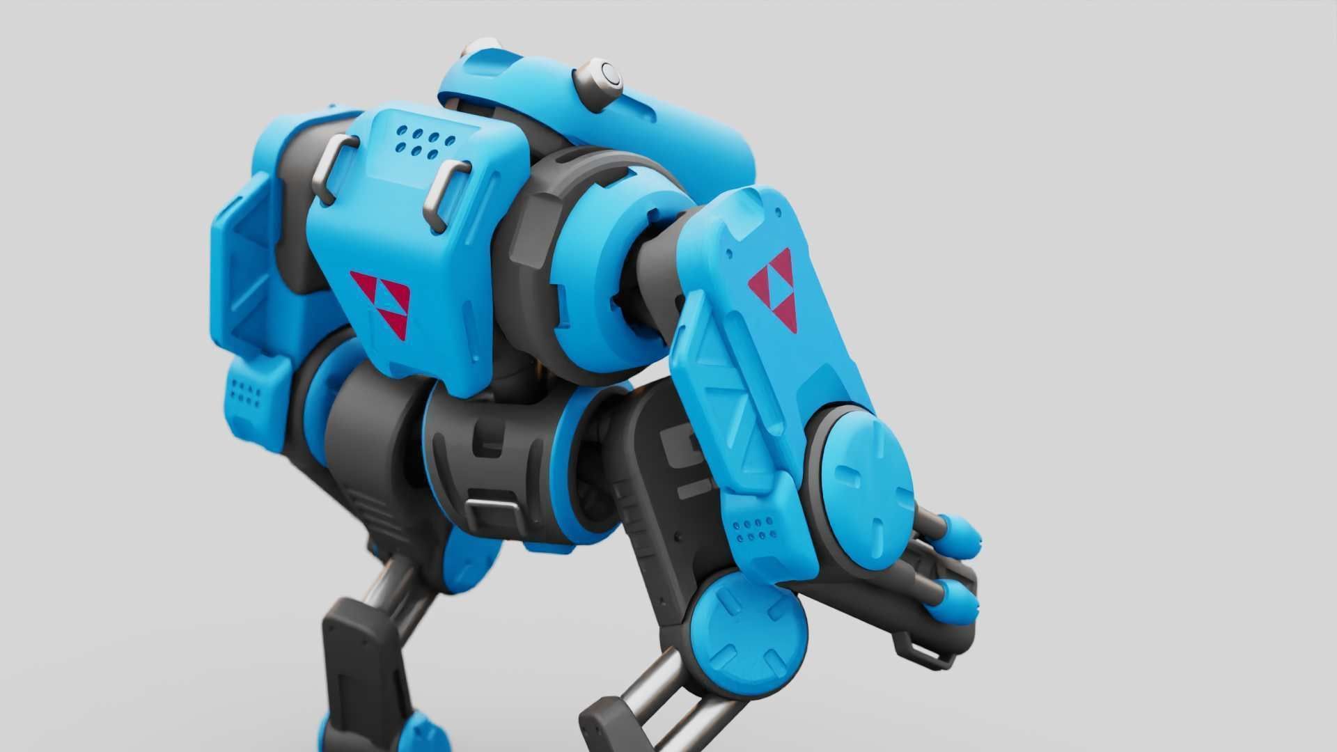 MILITARY BOT S-200 RIGGED 3D model rigged | CGTrader