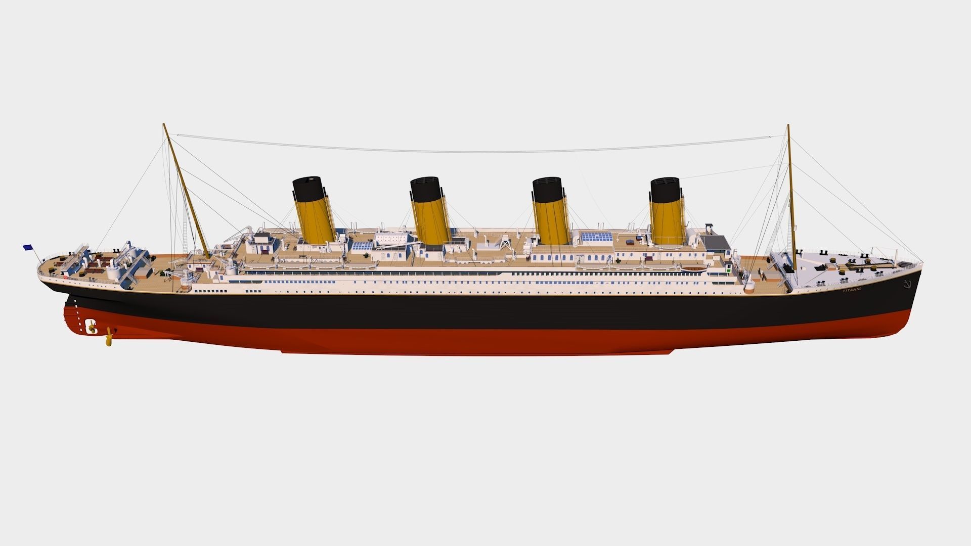 The Titanic detailed 3D model | CGTrader
