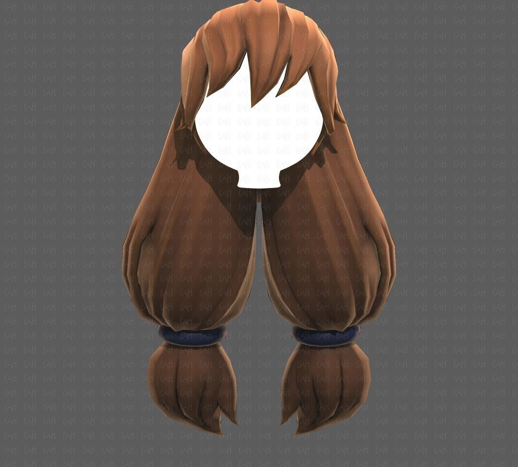 3D model Base Hair for girl V48 VR / AR / low-poly | CGTrader