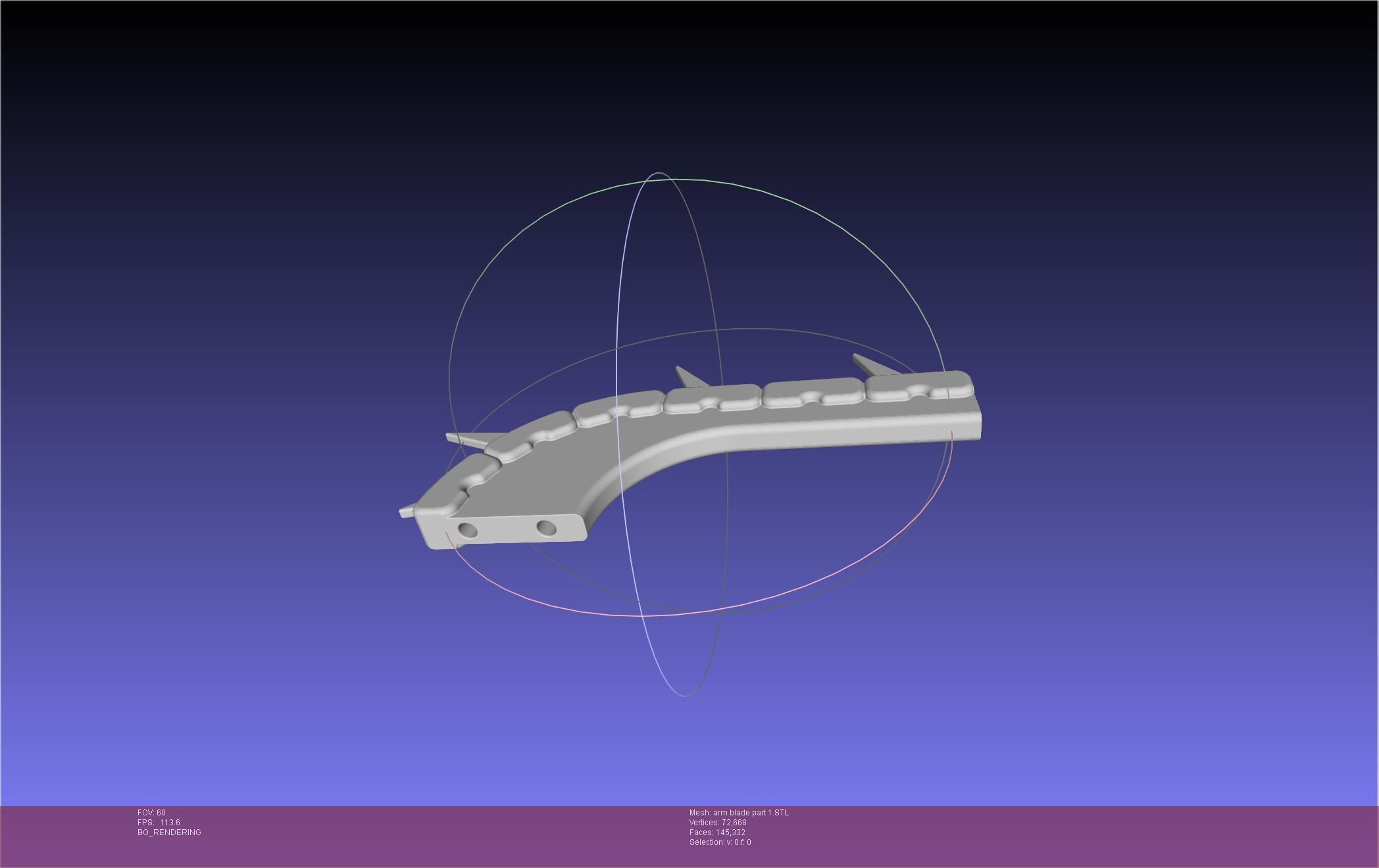 Chainsaw Man arm blade printable assembly 3D model 3D printable | CGTrader