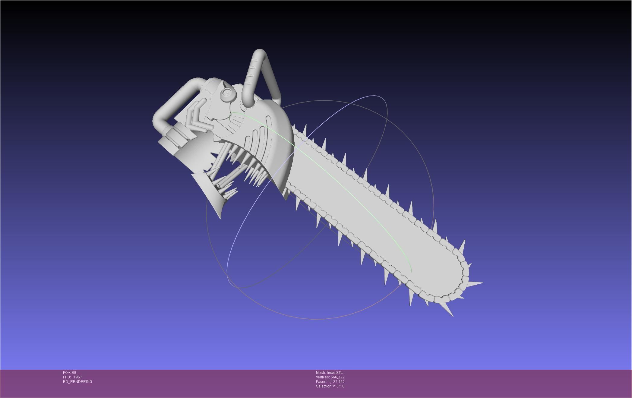 Chainsaw Man head printable assembly 3D model 3D printable | CGTrader