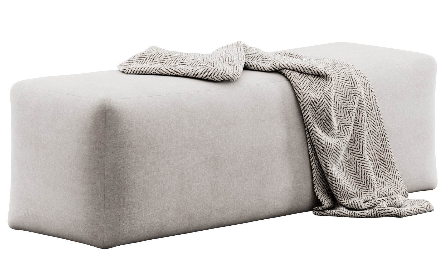 Rectangular bench 3D model | CGTrader