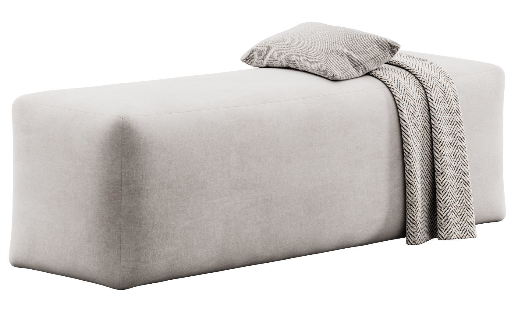 Rectangular bench 3D model | CGTrader