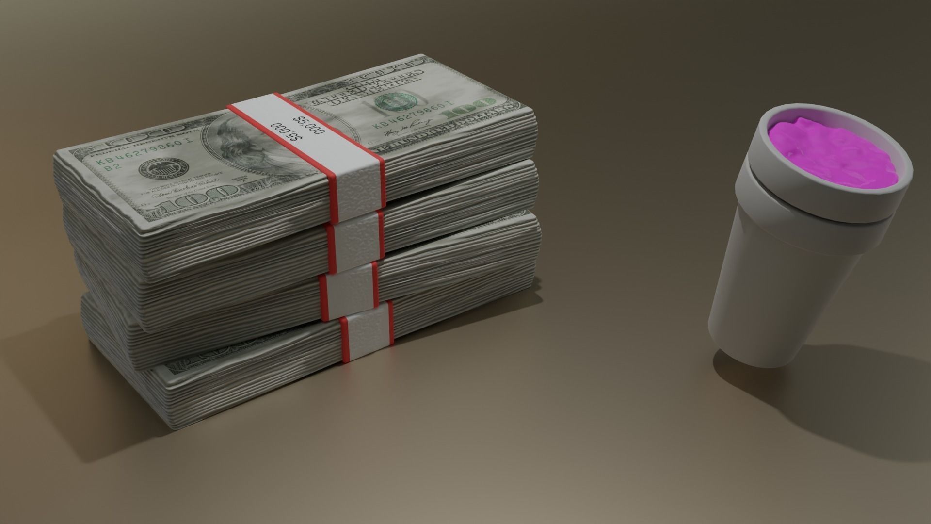 Money Bundle 3D model 3D model | CGTrader