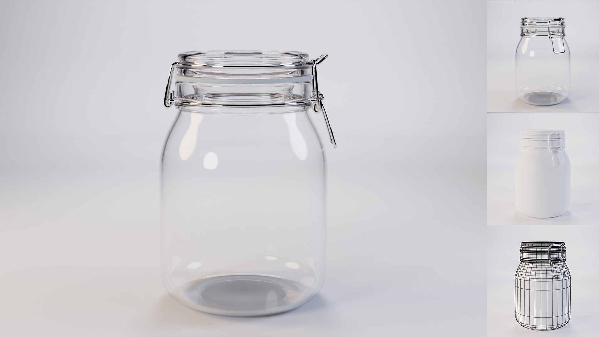 3D model IKEA Korken Jar 34 oz VR / AR / low-poly | CGTrader