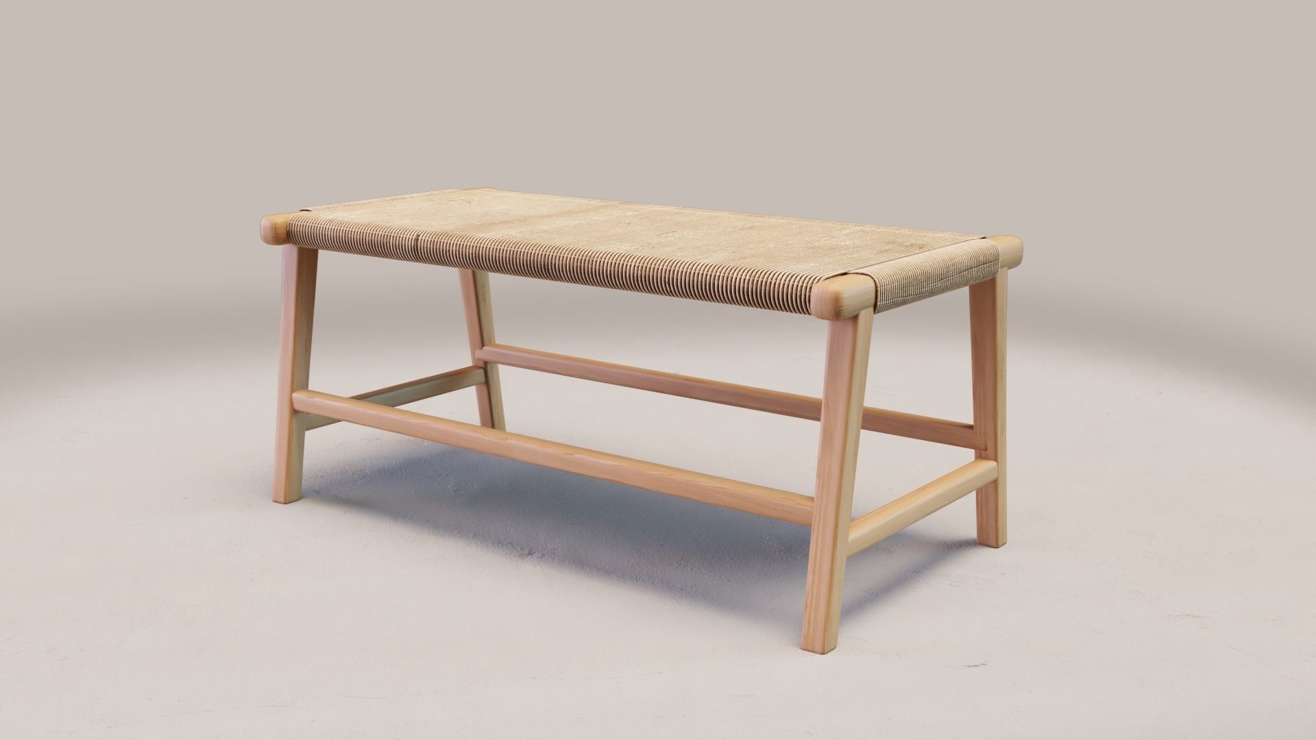 Woven Bench 3D model | CGTrader