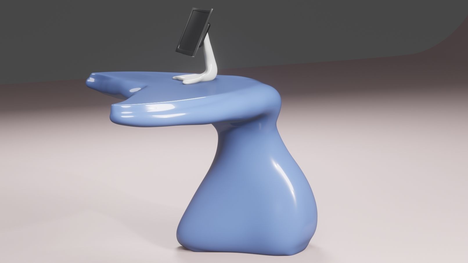 The whale tail table free 3D model | CGTrader