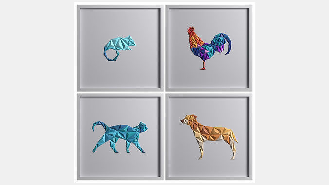 Paper ArtWork 17 3D model | CGTrader