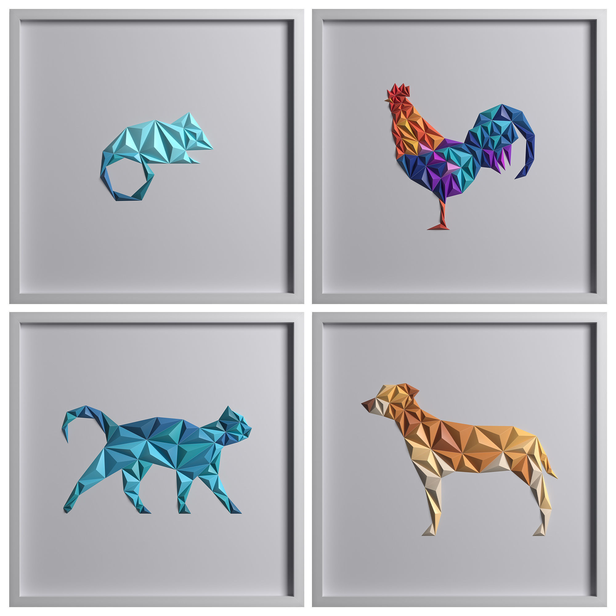Paper ArtWork 17 3D model | CGTrader