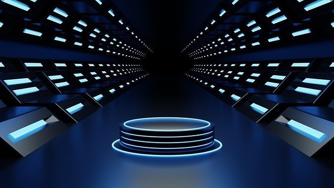 Sci Fi Product Display Podium 3D model | CGTrader