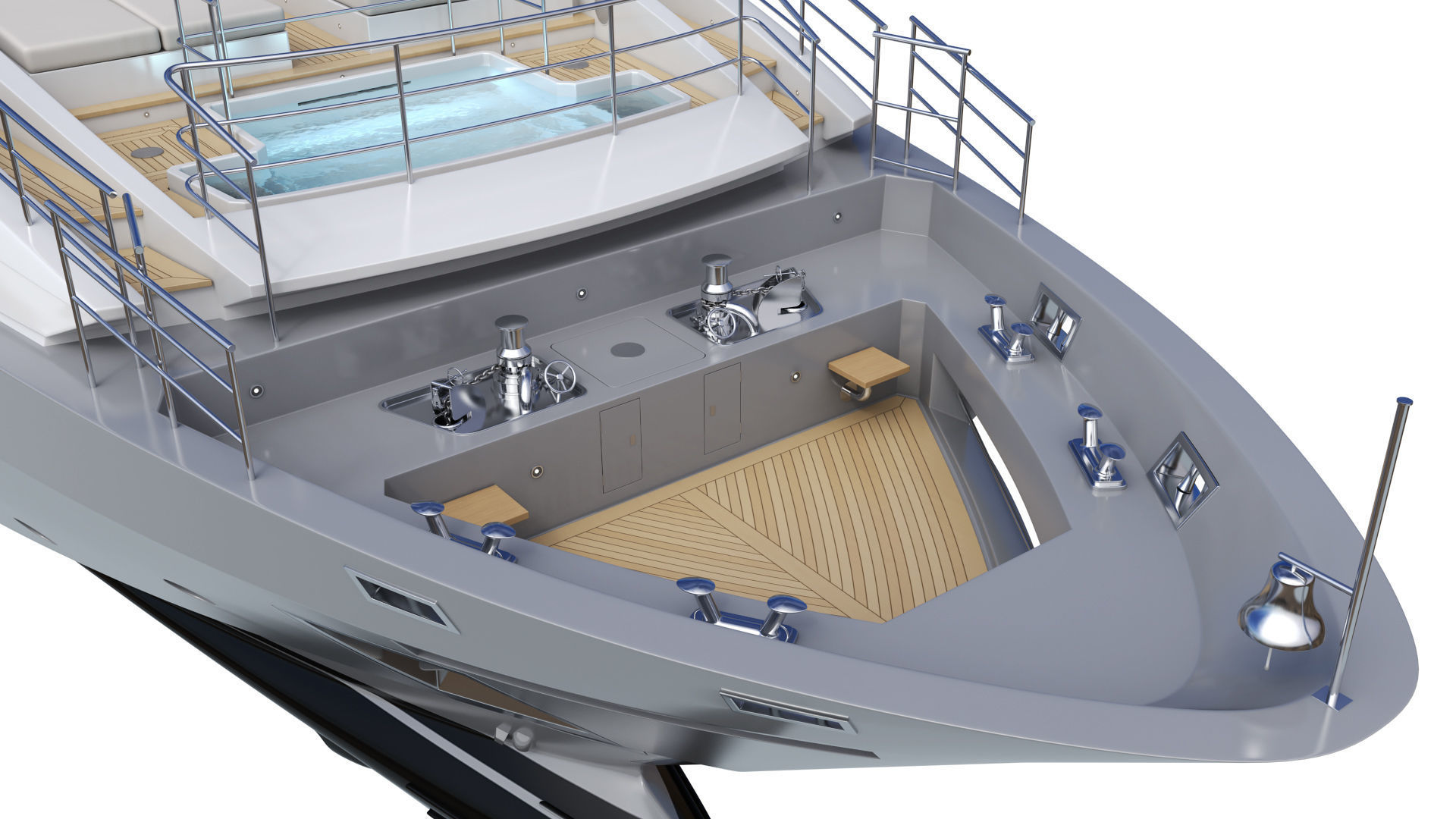 Luxury Motor Yacht Benetti BF125 3D model | CGTrader