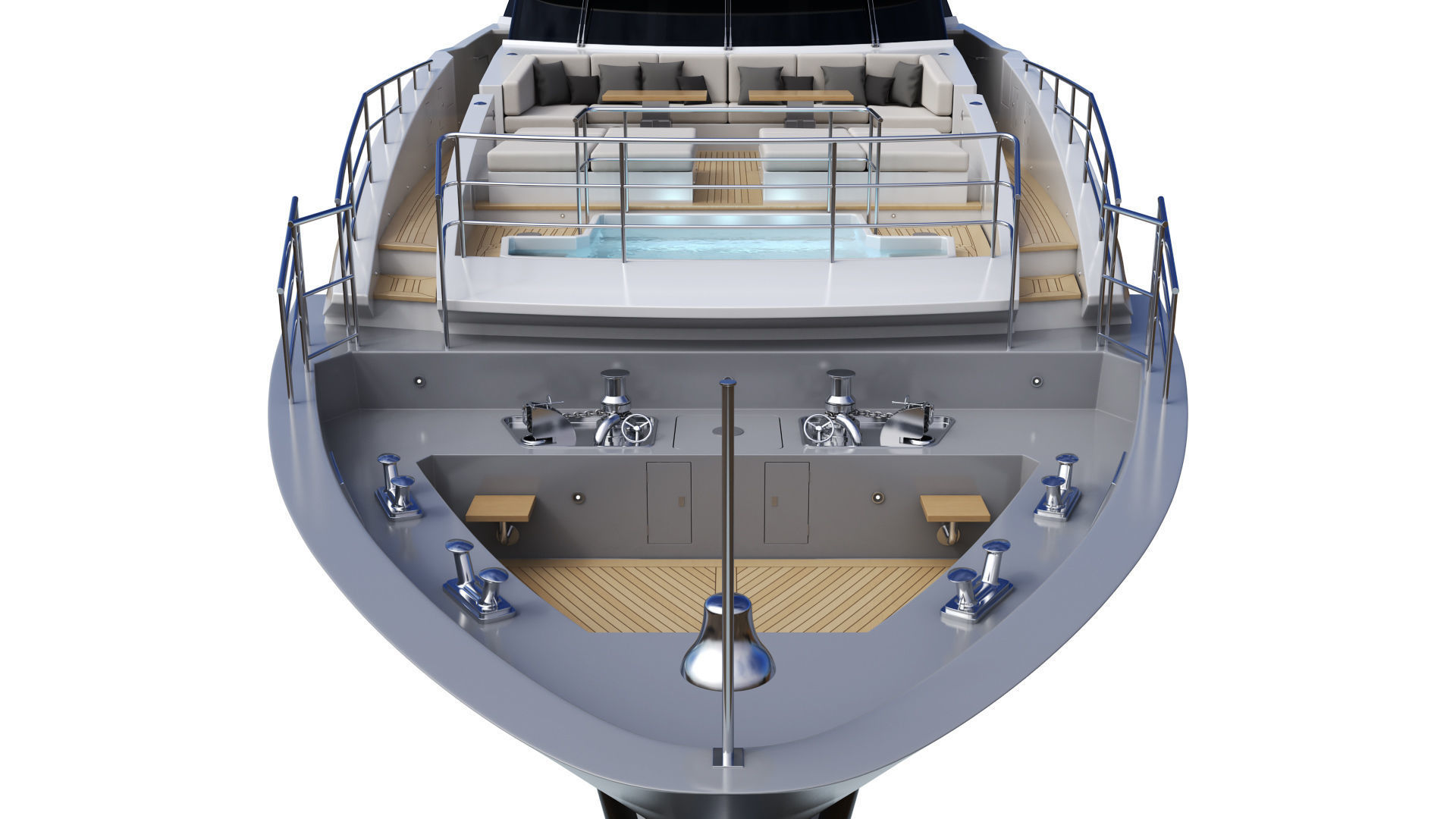 Luxury Motor Yacht Benetti BF125 3D model | CGTrader