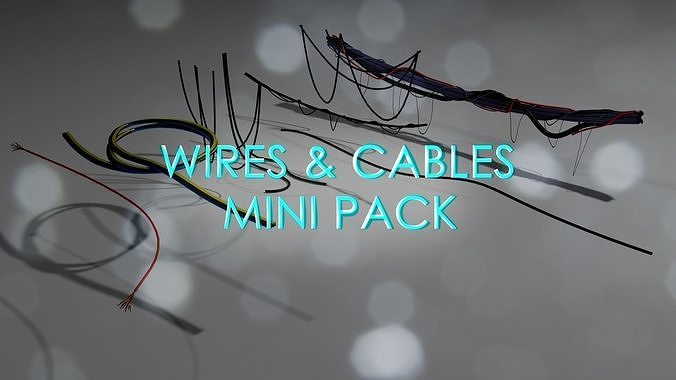 Mini pack wires and cables 3D models free 3D model | CGTrader
