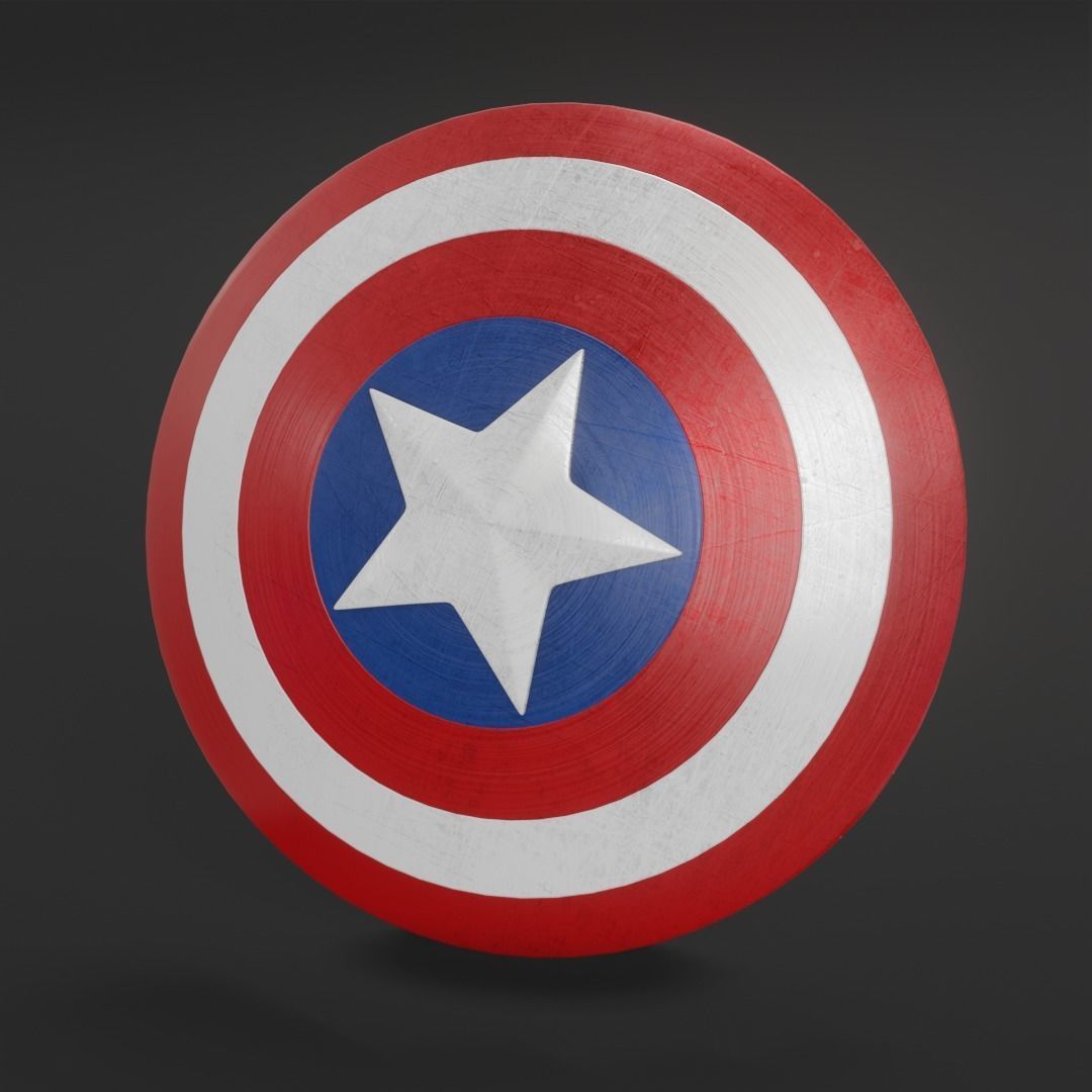 3D model Captain America Shield - Blender VR / AR / low-poly | CGTrader
